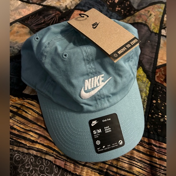 Nike | Accessories | Nike Teal Cap With White Logo | Poshmark